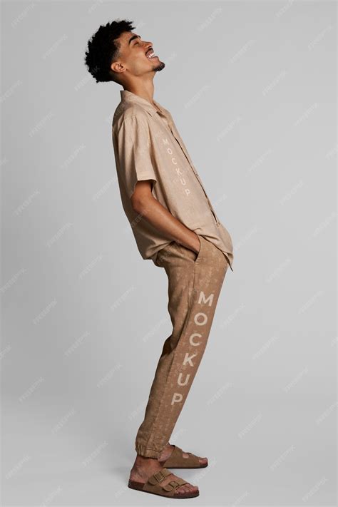 Premium PSD | Eco clothes mockup design