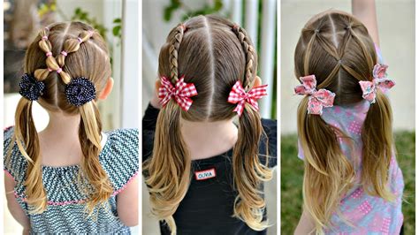 Three 5 Minute Pigtail Hairstyles - YouTube