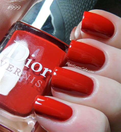 Pointless Cafe: Dior Rouge #999 - Swatches and Review