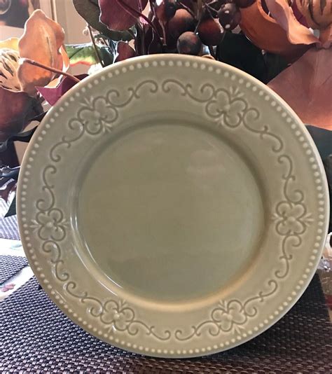 Vintage Matceramica Plates Made in Portugal Set of 4 Embossed Design | eBay