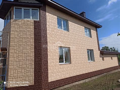Фасадные панели для наружной отделки дома под камень