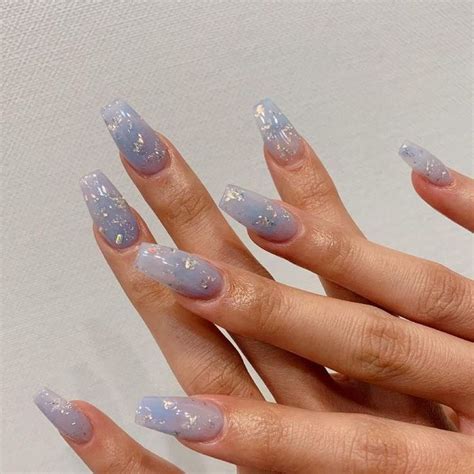 Pin by Lizzza on Ногти | Lavender nails, Kawaii nails, Light purple nails