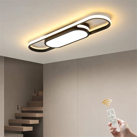 Tioolo Modern LED Linear Ceiling Lights Dimmable LED Ceiling Lamp with ...