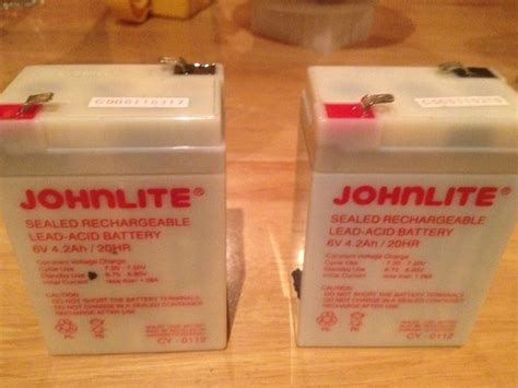 2 Johnlite Sealed Rechargeable 6v 42ah Batteries For Sale in Askeaton ...