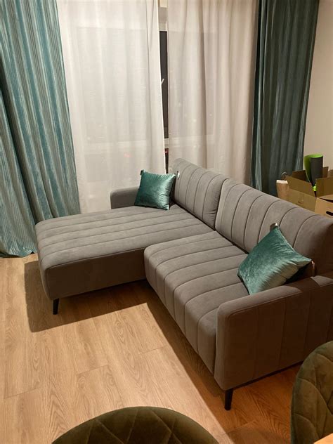 Диван угловой Маркфул Velvet Grey – купить в Москве по цене 79 990 ...