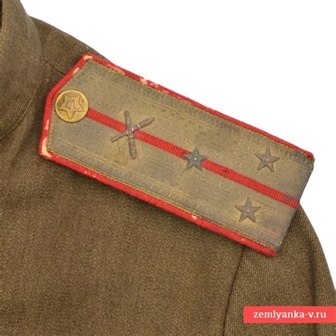 Гимнастерка старшего лейтенанта артиллерии РККА образца 1943 года ...