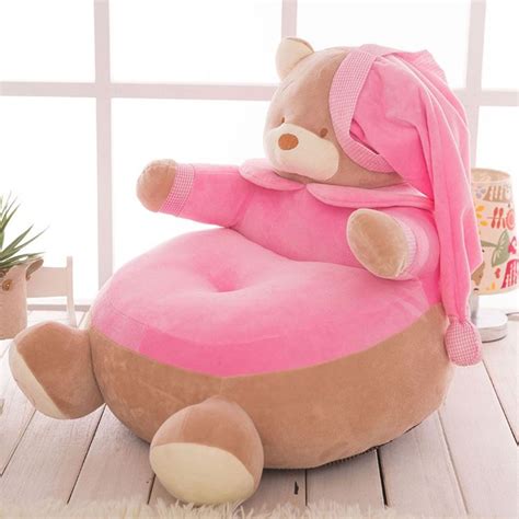 Детско плюшено столче – Розово мече | Baby seat, Cool baby stuff, Baby