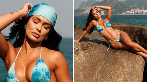 Ex-BBB Larissa Santos exibe corpo trincado em fotos de biquíni e fãs ...