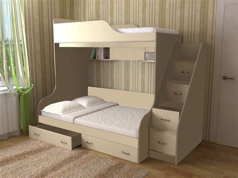 Двухъярусная кровать Дуэт-15 с лестницей комодом от 39 500 руб. руб ...