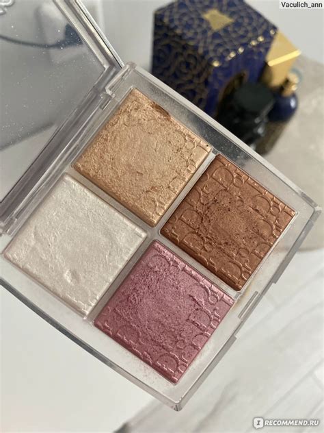 Палетка хайлайтеров Dior BACKSTAGE GLOW FACE PALETTE - «Неоднозначное ...