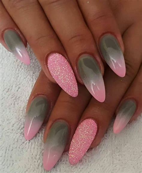 Омбре на ногтях — 35 стильных идей маникюра | Glitter nail art, Nail ...