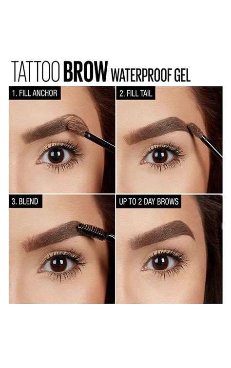 Maybelline Tattoo Brow Gel 04 Medi Brown | PrettyLittleThing CA