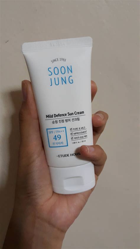 [Review] Etude House Soon Jung Mild Defence Sun Cream SPF49/PA++ ...