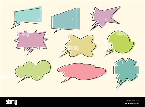 set comic book speech bubbles. Pop art retro vector illustration Stock Vector Image & Art - Alamy