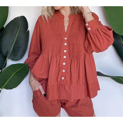 Designer MARE SOLE AMORE Madison Shirt In Rust | Grailed