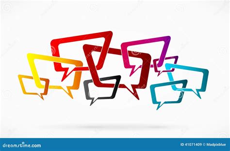Dialog ilustracja wektor. Ilustracja złożonej z tło, kreatywnie - 41071409
