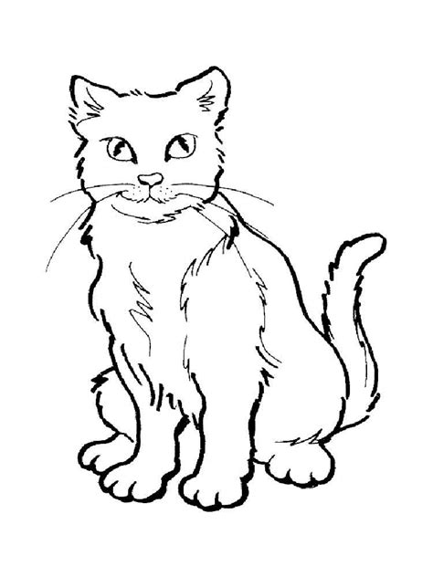 Раскраски Кошки. Скачать или распечатать раскраски Кошки