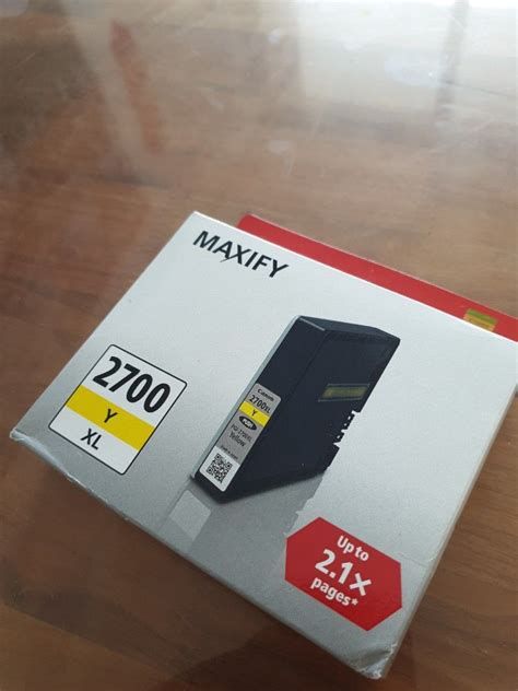 Original Maxify Canon printer Yellow cartridge XL, Computers & Tech ...