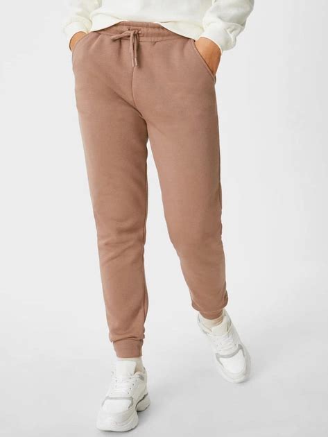 Спортивные штаны женские C&A FL2171203-Brown XL Коричневые ...