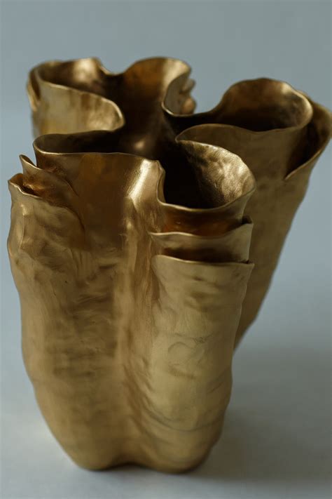 Интерьерная ваза Gold flower — Shrainer Gallery
