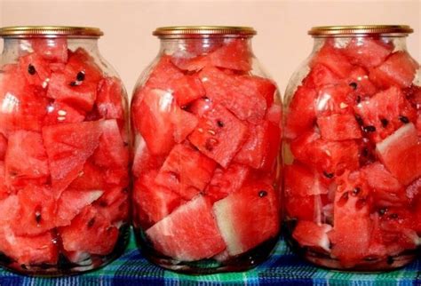 Консервированные арбузы | Самые вкусные кулинарные рецепты