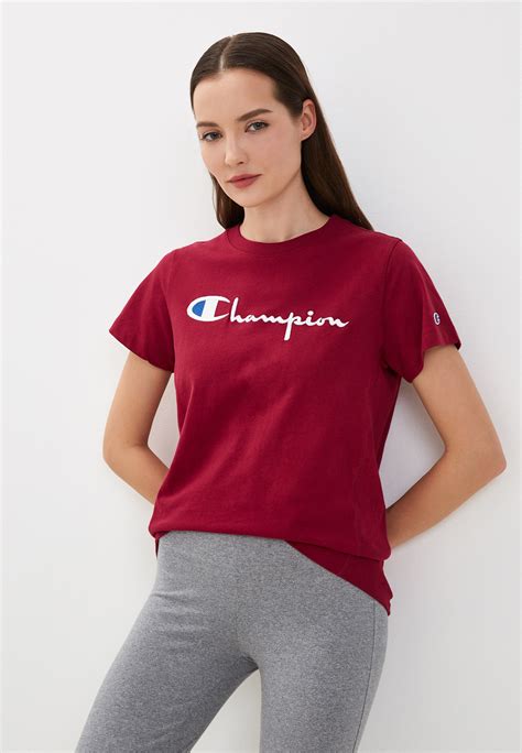 Футболка Champion, цвет: бордовый, RTLACI626401 — купить в интернет ...