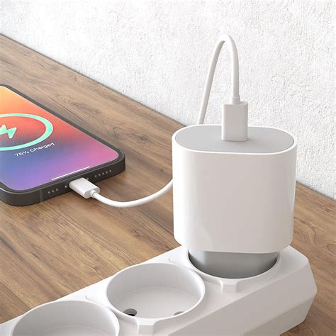 Быстрая зарядка 20W для телефона/ Зарядный блок USB-C + кабель ...
