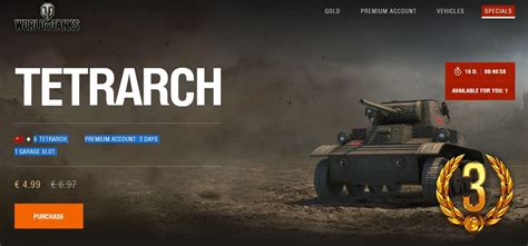 World of Tanks EU Tetrarch on sale - MMOWG.net
