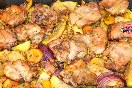 Индейка с овощами в духовке - пошаговый рецепт с фото