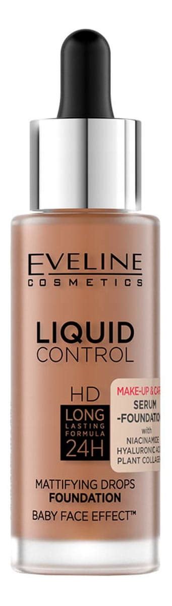 Eveline podkład Liquid Control HD 065 Toffee - Uroda/Makijaż/Twarz/Podkłady
