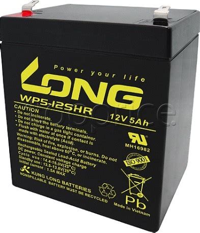 Батарея Long 12V 5 Ah (WP5-12SHR) характеристики, цена в интернет ...