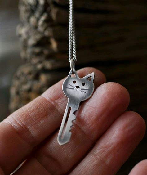 Кулон из серебра ключ серебряный Котоключ ключик из серебра в интернет ...