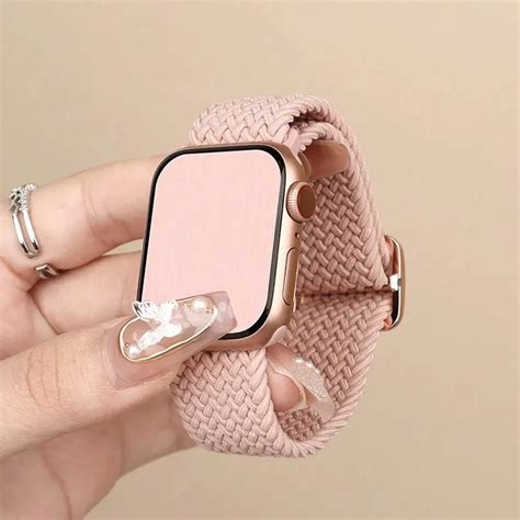 Плетеный ремешок для Apple Watch Band 45 мм 44 мм 40 мм 41 мм 49 мм ...