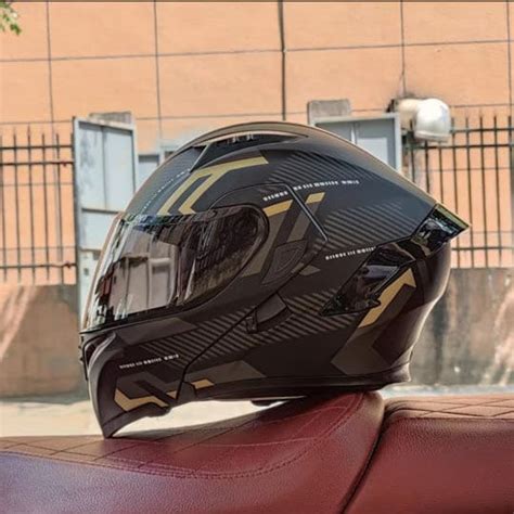 ORZ 991 Flip up Helmet Modular Motorcycle Helmet Double Lens Built-in ...