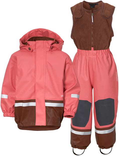 Didriksons Boardman Kids Regnsett Peach Rose | Barnas favorittklær