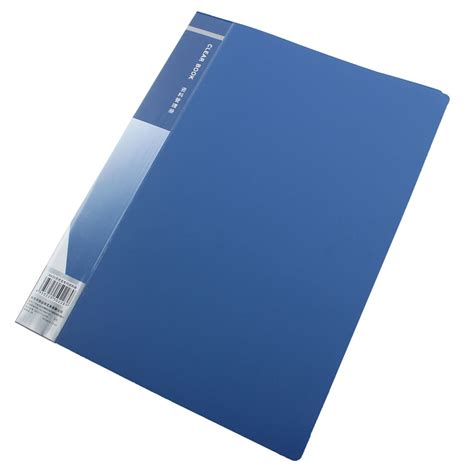 A4 Display Book File Folder with 20 Pockets Blue - Walmart.com