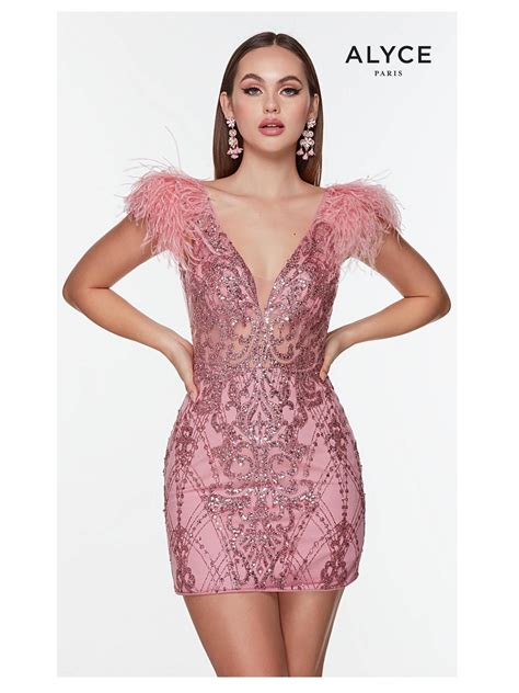 4501 Collezione Alyce Paris · Abito da cerimonia abito corto Temptation ...