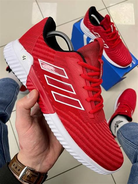 Мужские кроссовки адидас красные adidas clima — цена 850 грн в каталоге ...