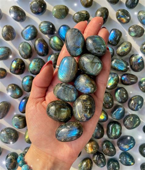 Labradorite Tumbled Pocket Stone - Rocks with Sass