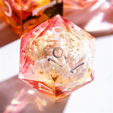 Inner-dice Handmade Sharp Edge Resin Dice Set -Sunsets- | Urwizards