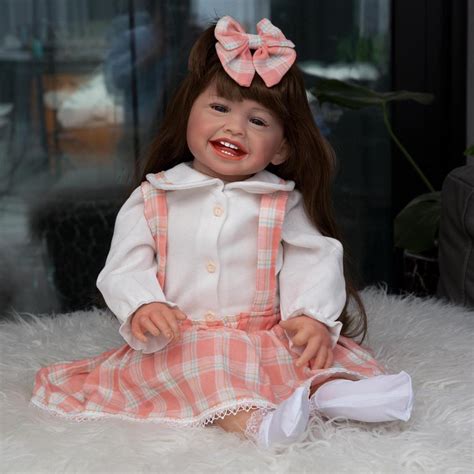 Купить 24-дюймовые куклы Reborn Baby Mila Real Touch, тканевые ...