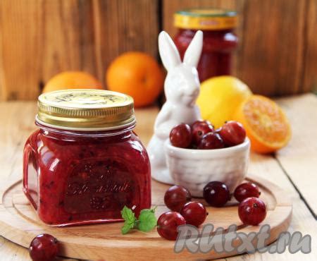 Варенье из крыжовника с апельсином и лимоном через мясорубку с варкой ...