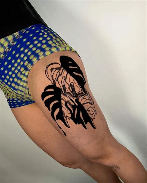81 Best Monstera Tattoos With Beautiful Designs!