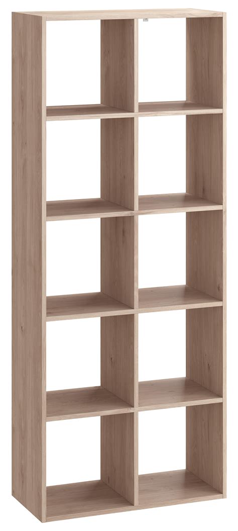 Estantería SPACEO KUB 10 cubos roble 173.6x70x31.7cm | Leroy Merlin