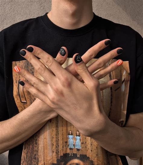 Rammstein style nails | Ногти, Маникюр, Дизайн ногтей