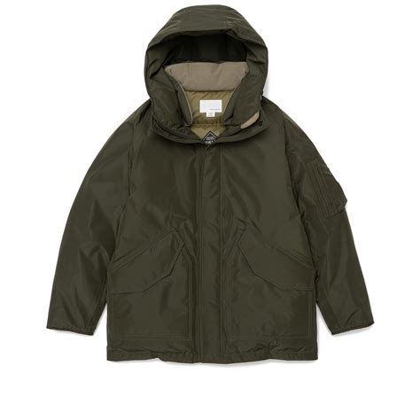 nanamica GORE-TEX Down Coat (Khaki Green) - SUBF276E-KG - Consortium