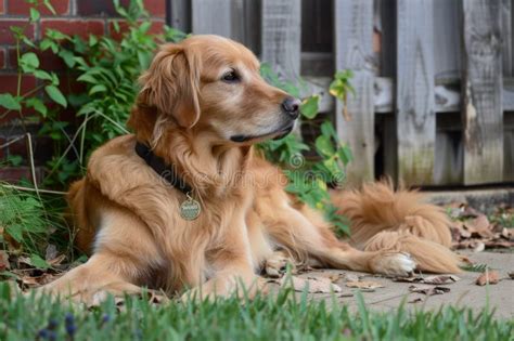 Affectionate Golden Retriever Dog with Shiny Fur, Playful and Loyal Companion Stock Image ...