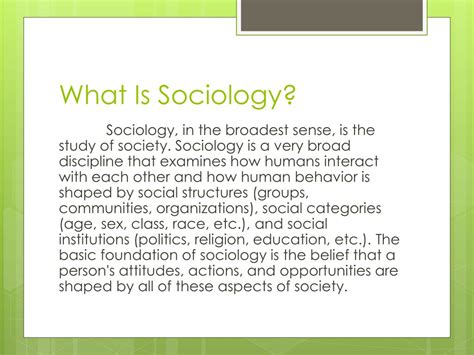 PPT - Introduction to Sociology PowerPoint Presentation, free download - ID:2261083