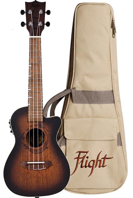 Электроакустическая укулеле концерт Flight DUC380 CEQ Amber – фото ...