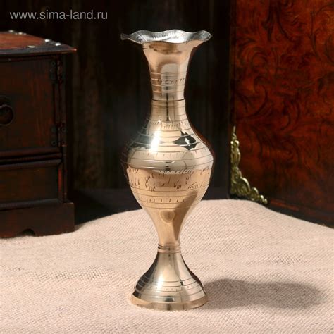 Ваза "Айола" латунь 8х8х23 см (4223429) - Купить по цене от 1 411.00 ...